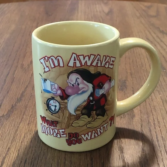 grumpy dwarf mug disney